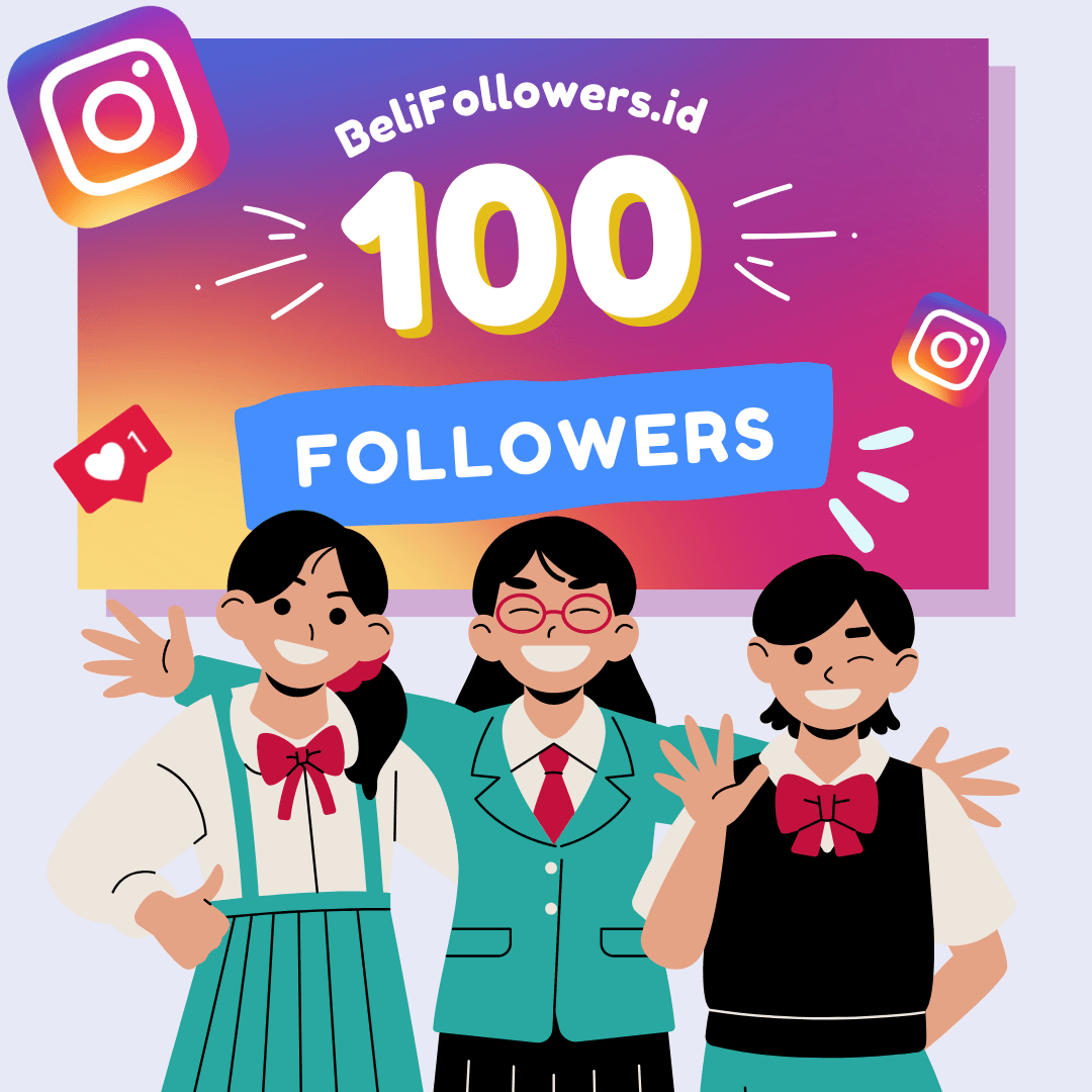 Jual 100 Followers Instagram Permanen. Murah, Aman & Bergaransi